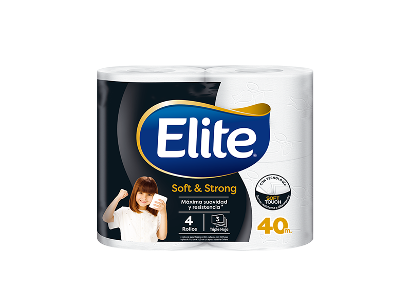 Papel Higiénico Triple Hoja 40m 32 Rollos Elite