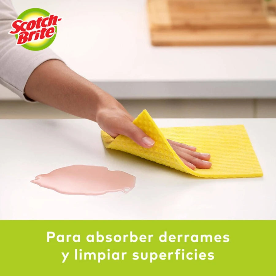 Paño Esponja Multiuso Ultra Absorbente 3u Scotch Brite